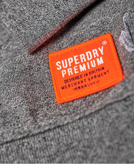 Mens - All Over Embroidered Crew Sweatshirt in Vintage Grey Grit | Superdry