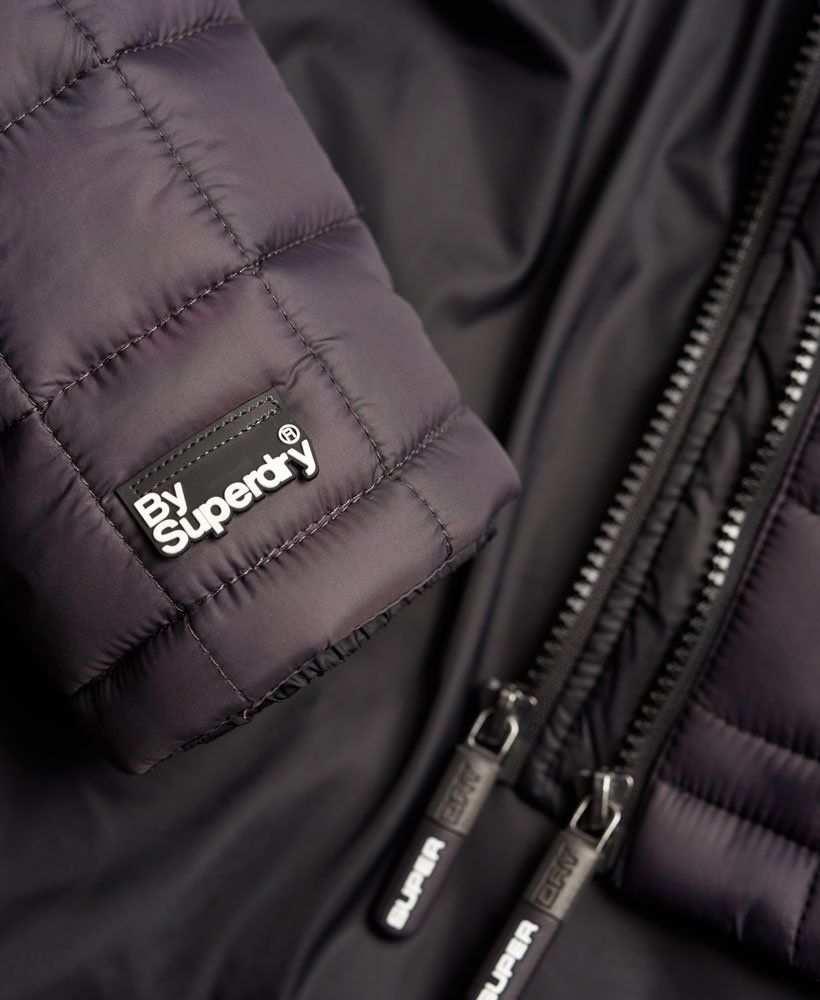 Mens - Box Quilt Fuji Jacket in Charcoal | Superdry