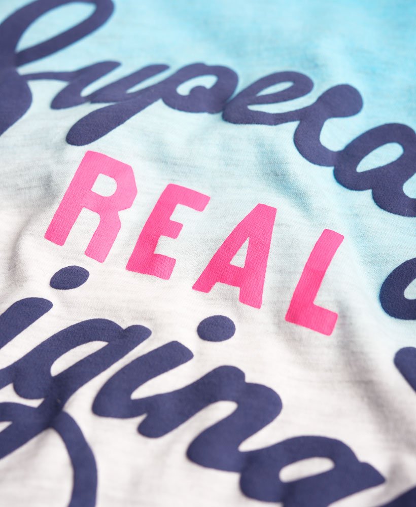 Womens - Real Original Fresh Dip Dye T-shirt in Ice Marl/fluro ...