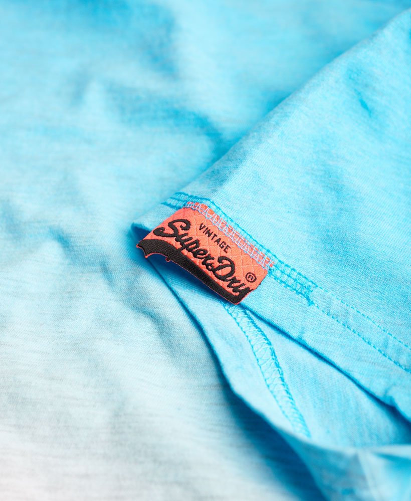 Womens - Real Original Fresh Dip Dye T-shirt in Ice Marl/fluro ...