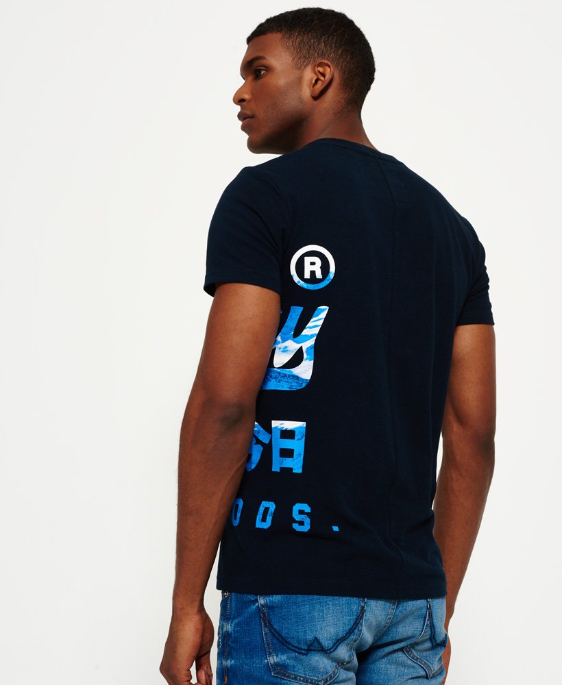 Mens XL Premium Goods T shirt In Eclipse Navy Superdry UK