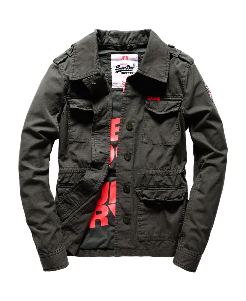 Womens - Rookie Military Blazer in Army Grey | Superdry