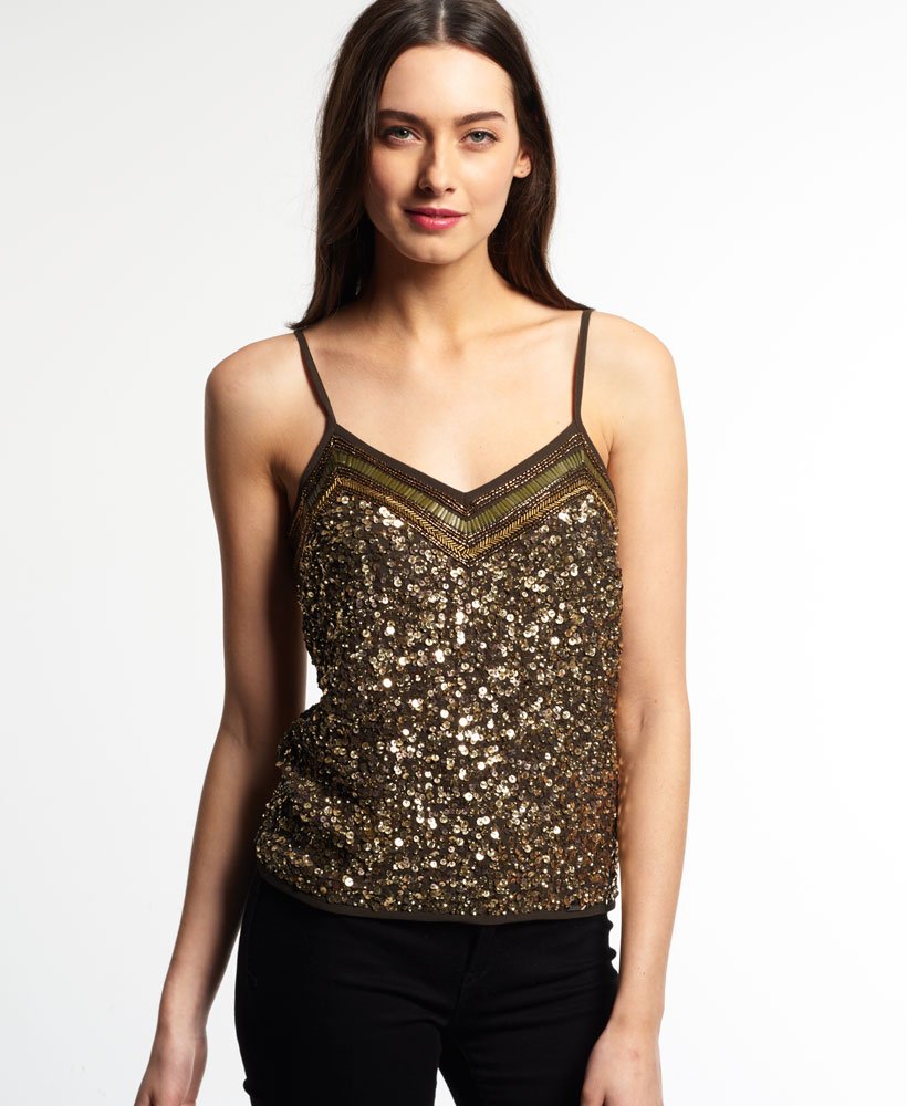 Superdry Premium Narni Luxe mouwloos topje - Topjes voor Dames