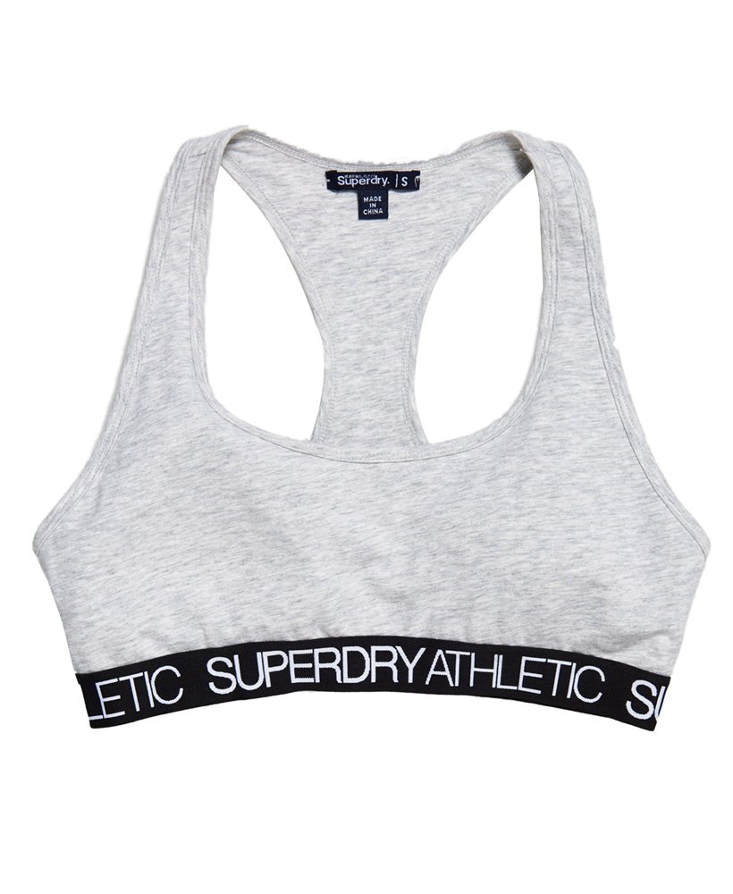 Womens - Athletic Bralet in Grey Marl | Superdry