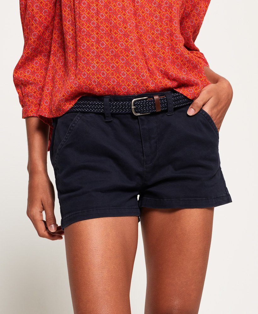 Femme Mini Short International Bleu Marine Pacifique Superdry BE FR