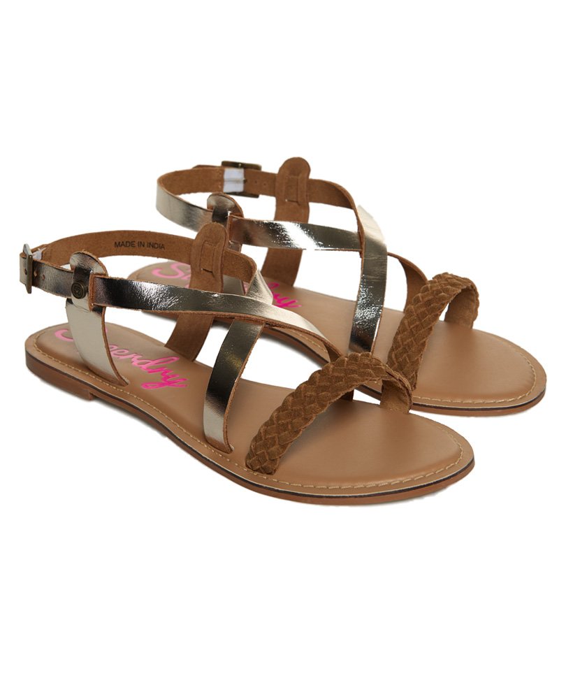 Womens - Serenity Sandals in Light Gold/tan | Superdry