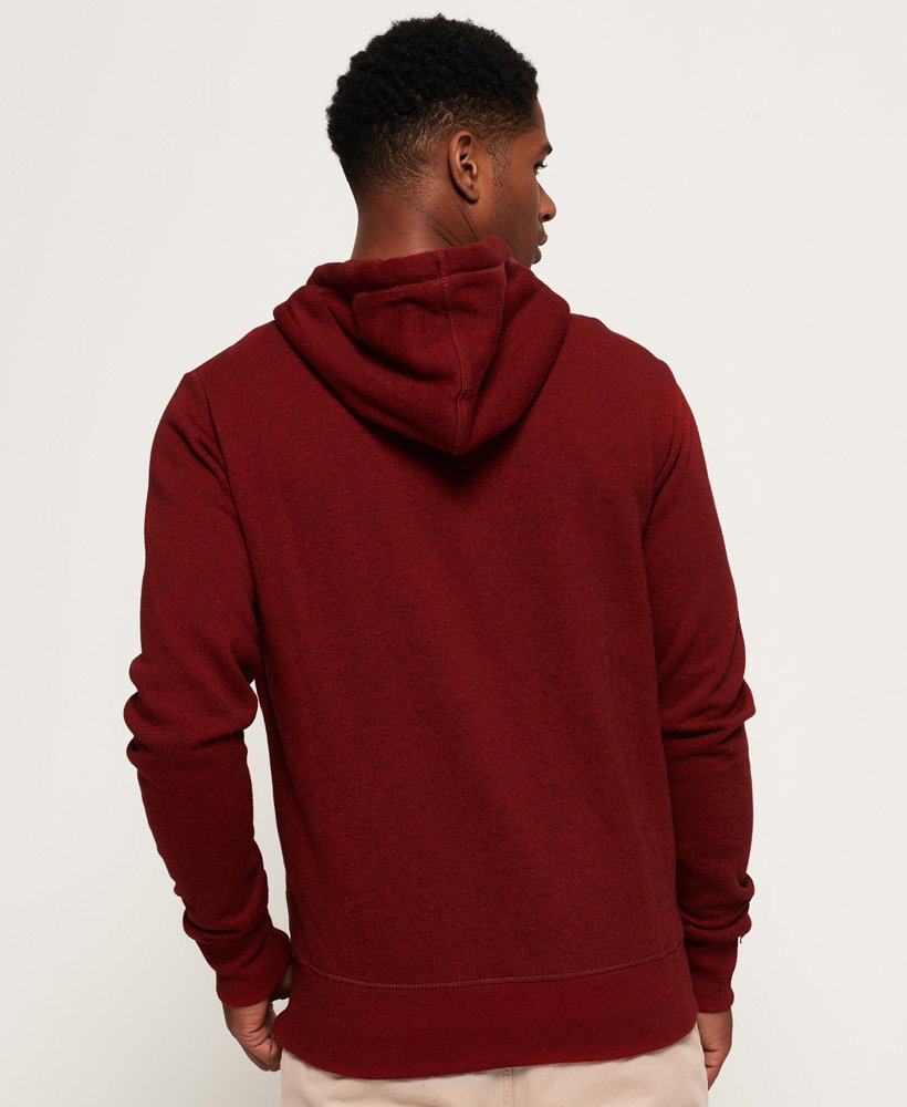 Mens - Heritage Classic Zip Hoodie in Red Hook Grit | Superdry