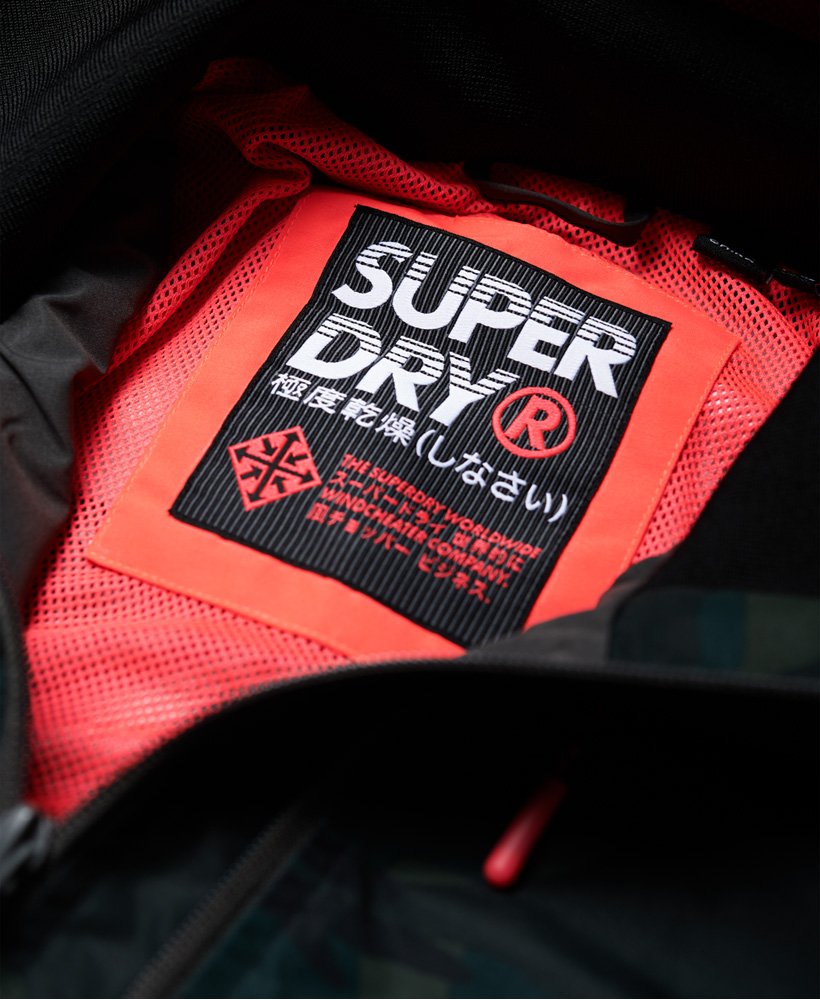 Womens - Printed Rapid SD-Windcheater Jacket in Camo/coral | Superdry