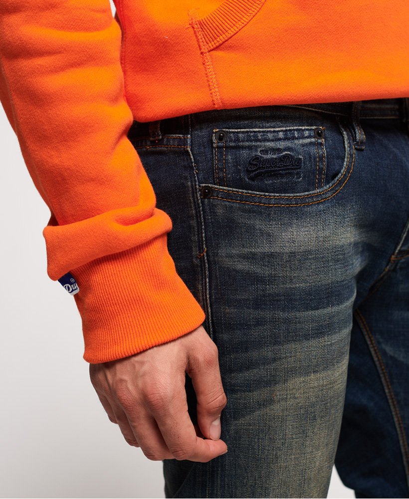 Mens Skinny Jeans In Moody Blue Superdry Uk