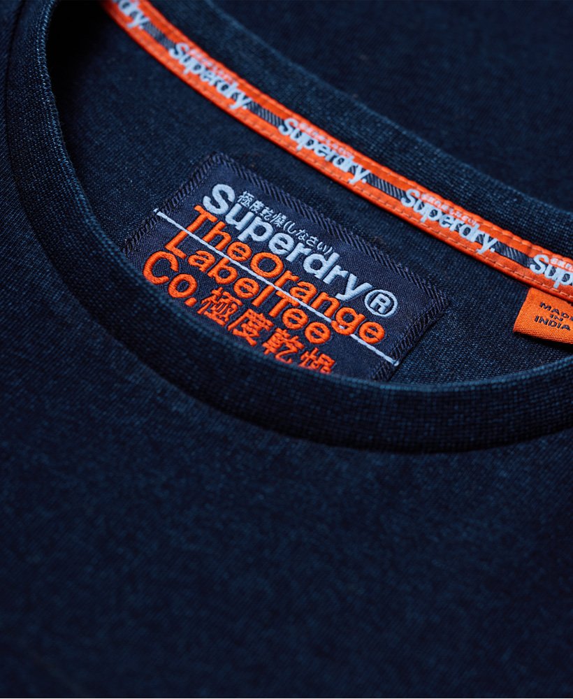 Mens - Orange Label Vintage Embroidery T-Shirt in Dark Wash Indigo ...