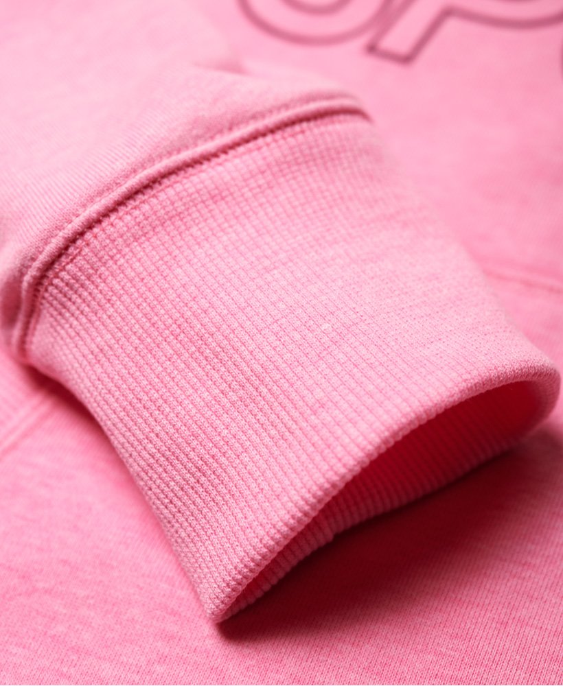 Womens Core Sport Overhead Hoodie In Sugar Pink Marl Superdry