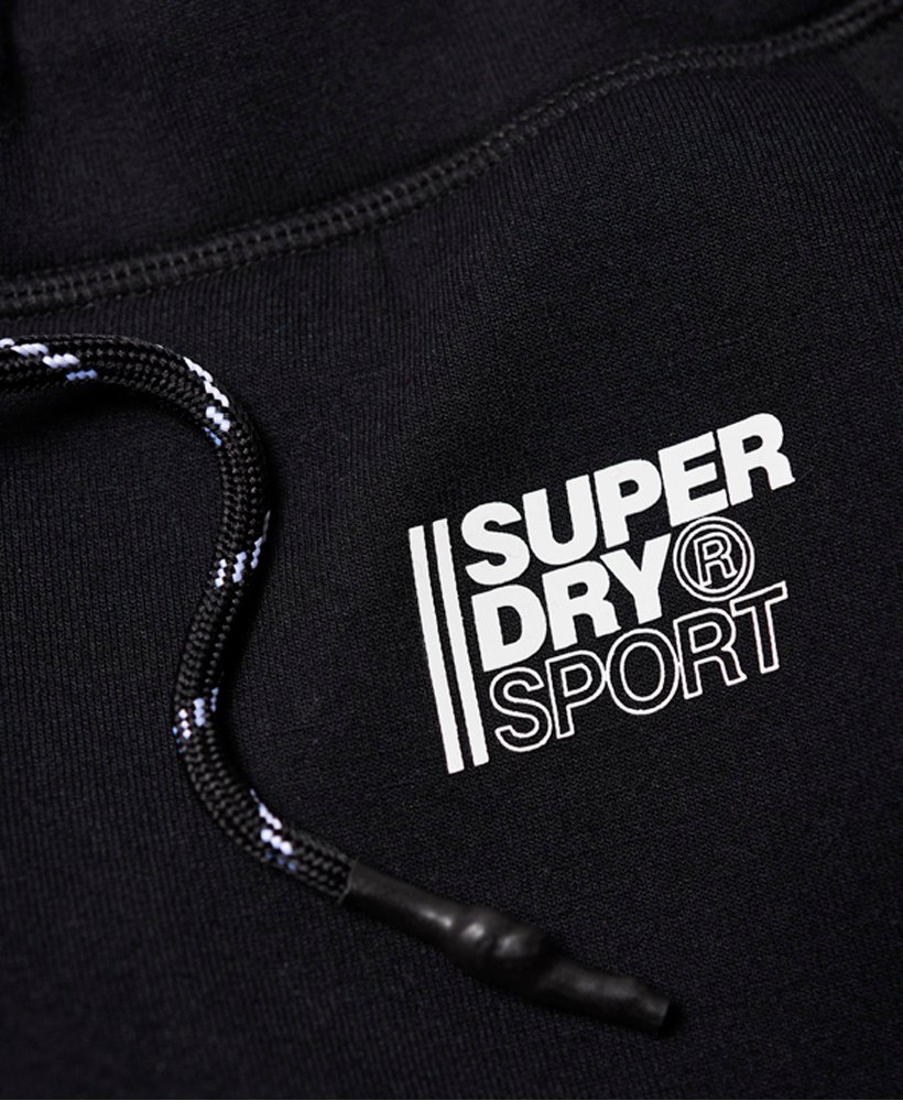 Damen Locker Geschnittene Core Gym Tech Jogginghose Schwarz Superdry De