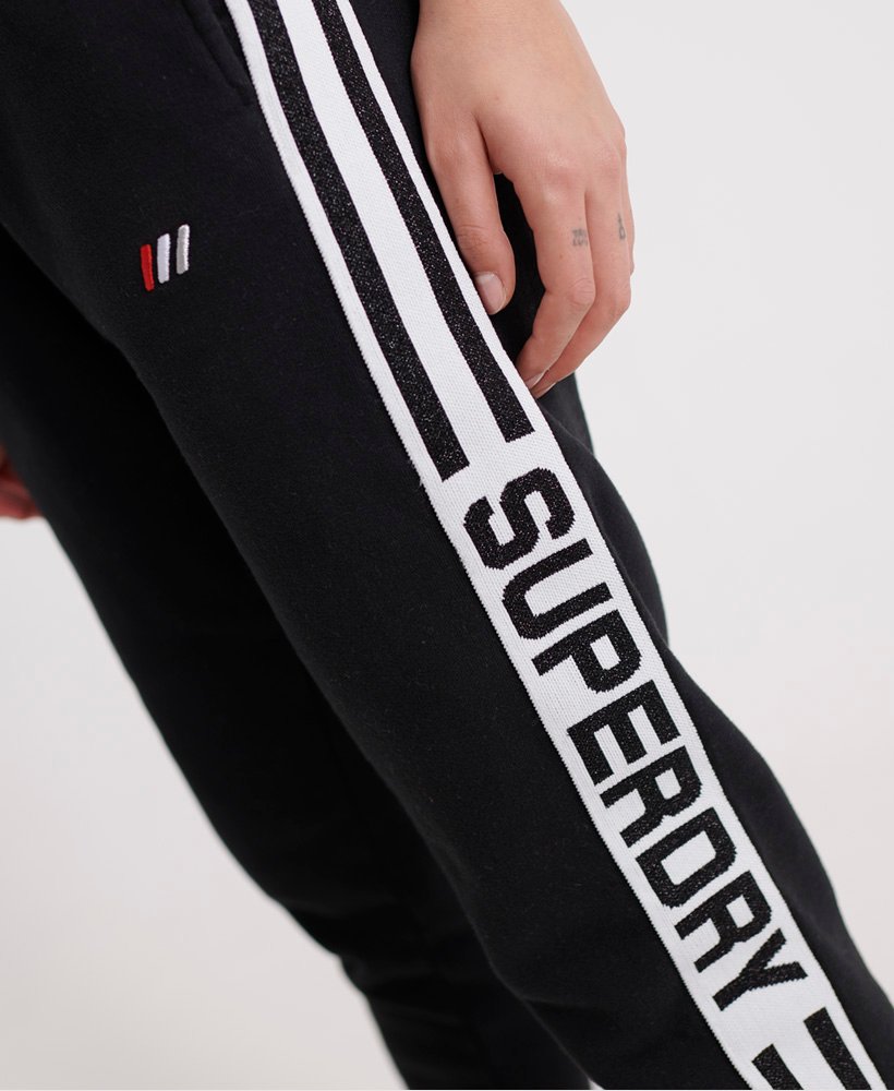 Womens Modern Coral Label Sport Joggers In Black Superdry Uk