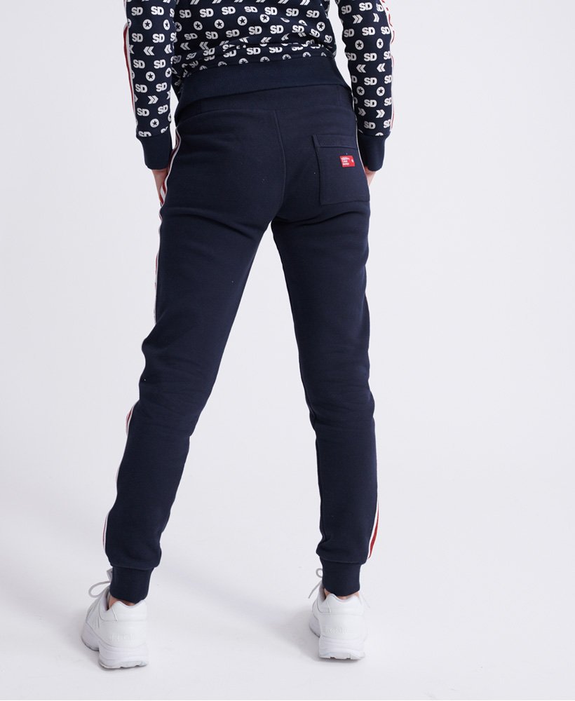 Womens Modern Coral Label Sport Joggers In Eclipse Navy Superdry
