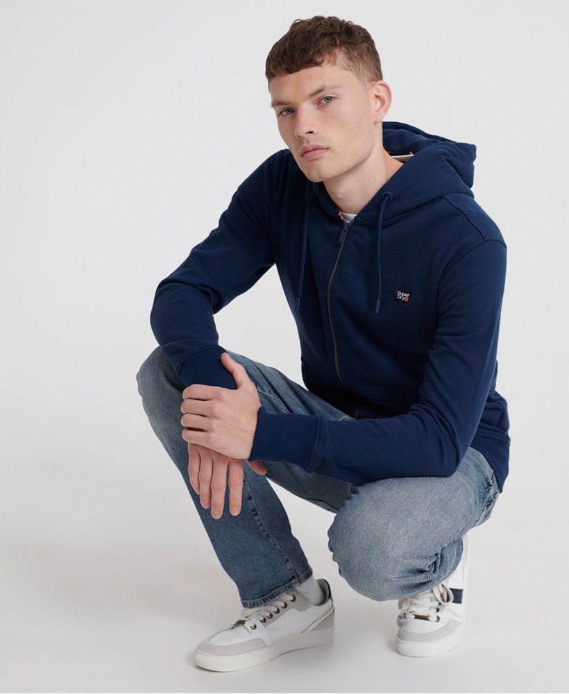 Mens - Collective Zip Hoodie in Blue | Superdry