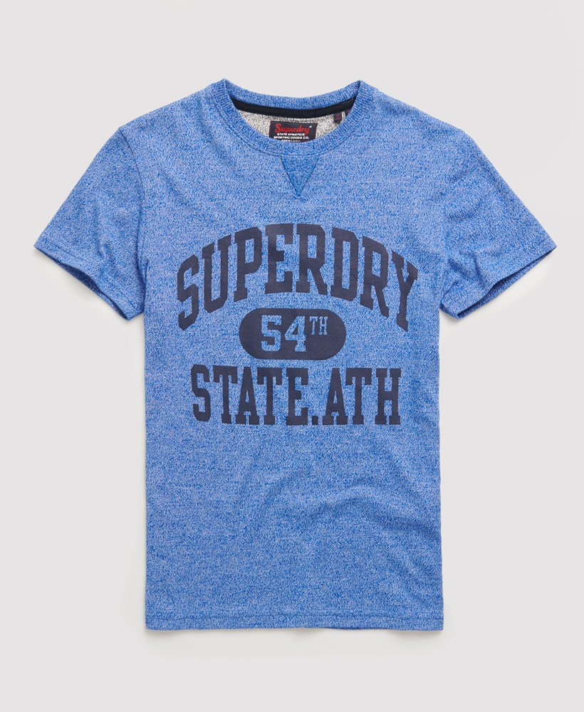 Mens - Classic Varsity T-Shirt in Royal Grit | Superdry