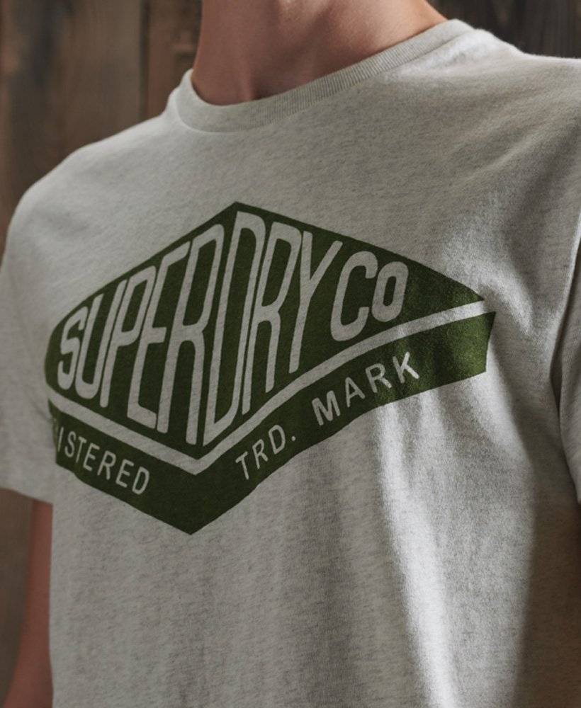 Mens - Copper Label T-Shirt in Mcqueen Marl | Superdry