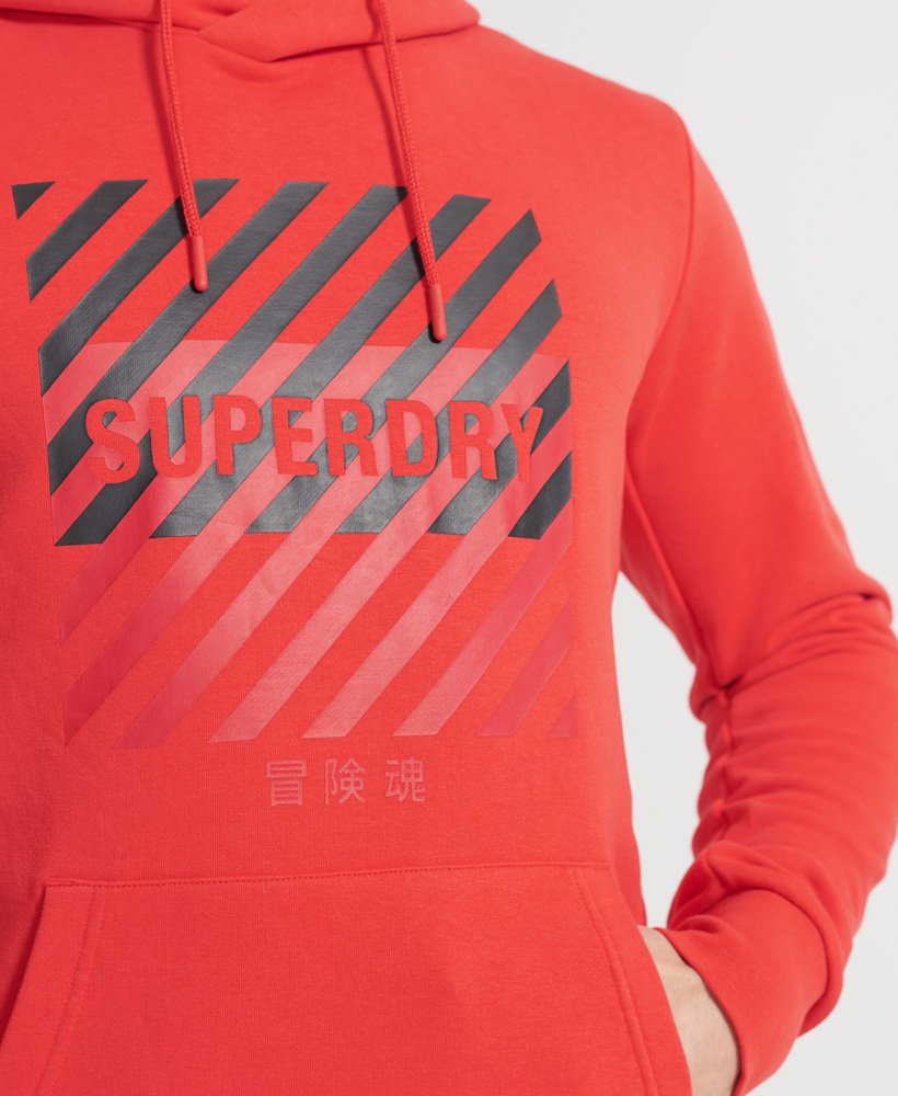 Mens - Training Sport Hoodie in Apple Red | Superdry