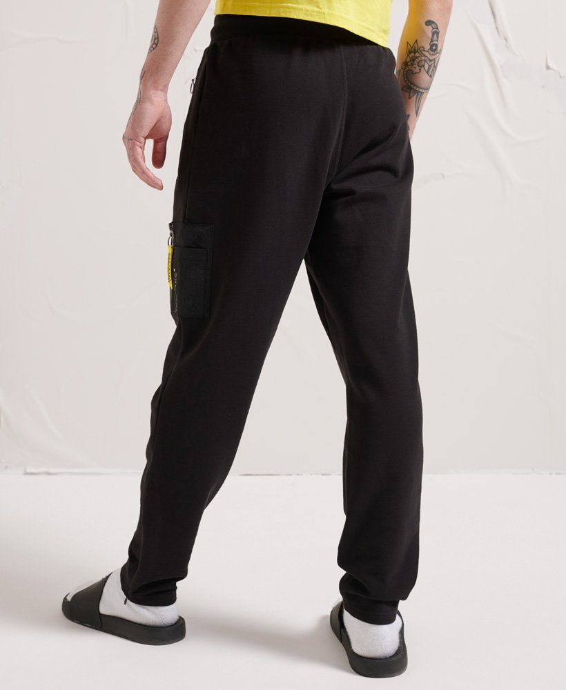Mens Tech Code Jogger In Black Superdry