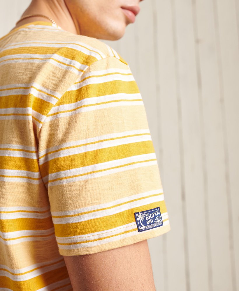 Mens - Organic Cotton Cali Surf Relaxed Fit T-Shirt in Mellow Gold ...