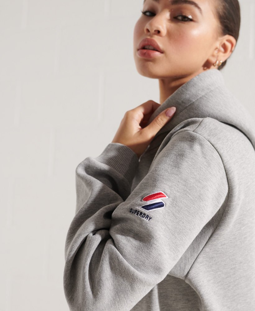 Womens - Limited Edition City College Hoodie in Grey Marl | Superdry