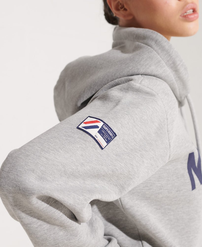 Womens - Limited Edition City College Hoodie in Grey Marl | Superdry