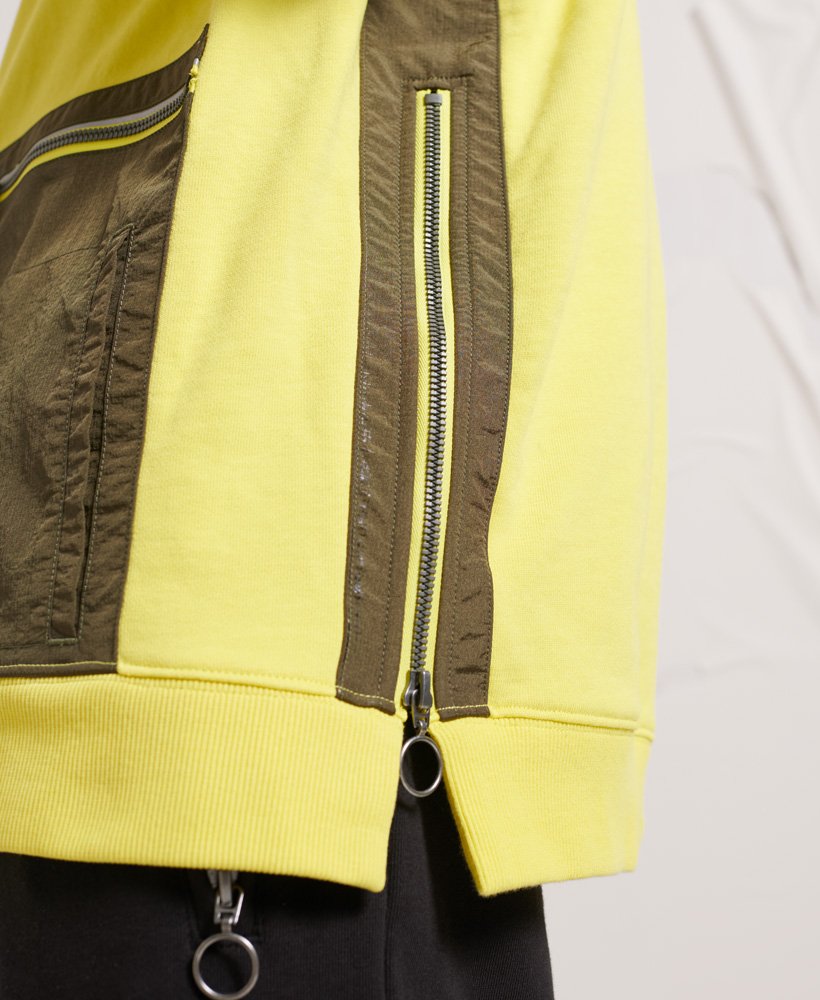 Mens - Tech Code Box Fit Hoodie in Citrus Zest | Superdry