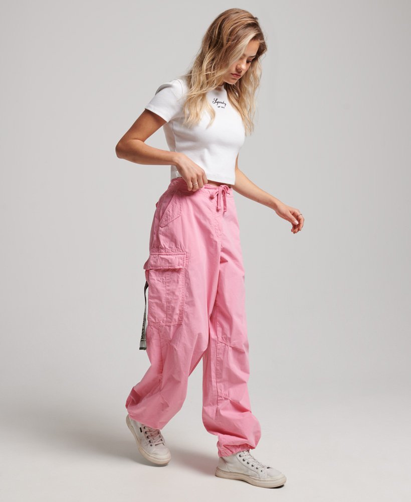 Superdry UK Baggy Parachute Pants Womens Womens Sale view all