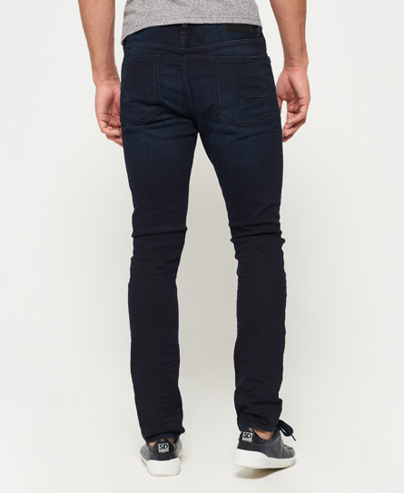 Mens - Slim Low Rider Jeans in Indigo Rub Off | Superdry